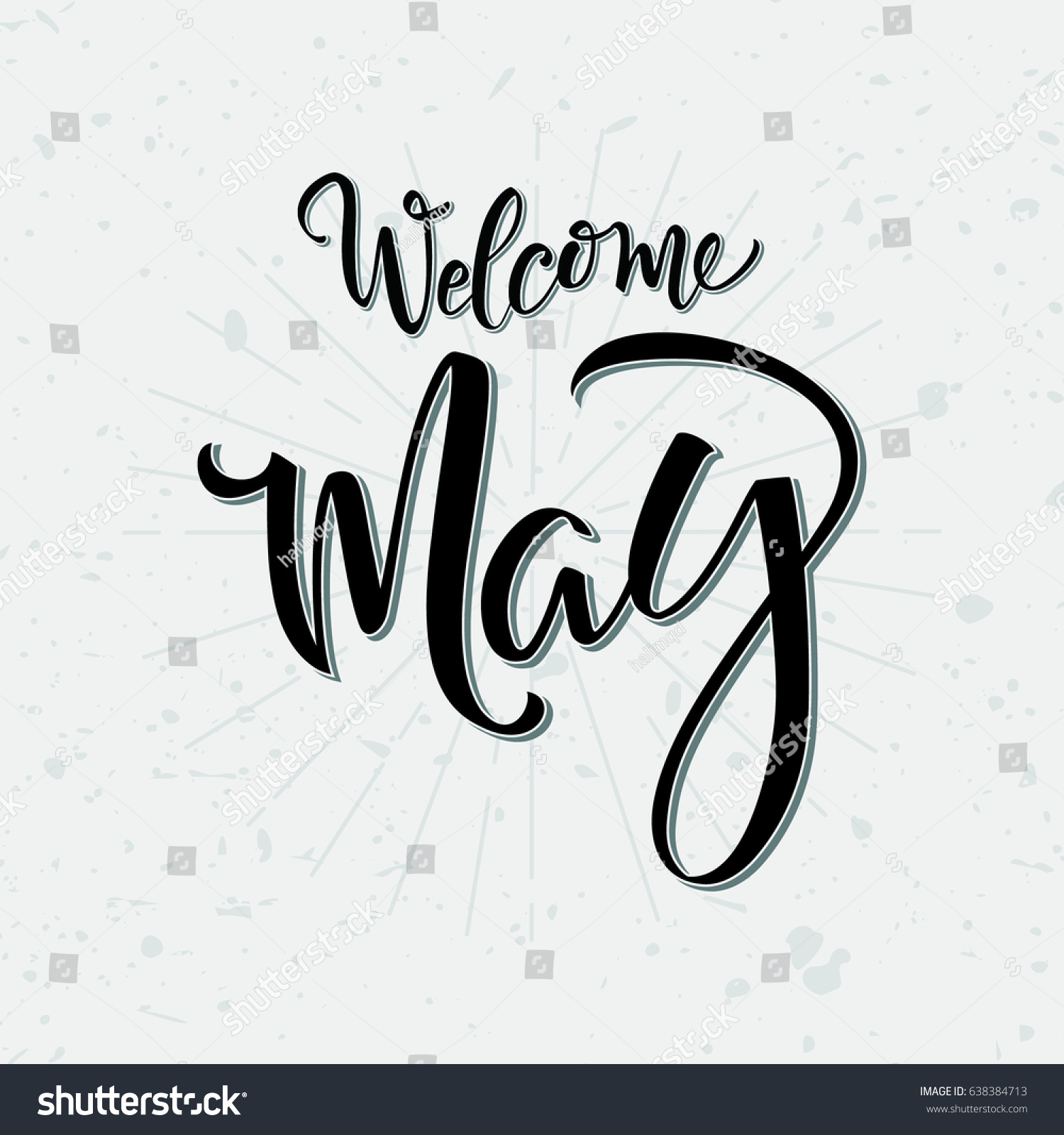 Welcome May Vector Letteringvector Illustration: vector de stock (libre ...