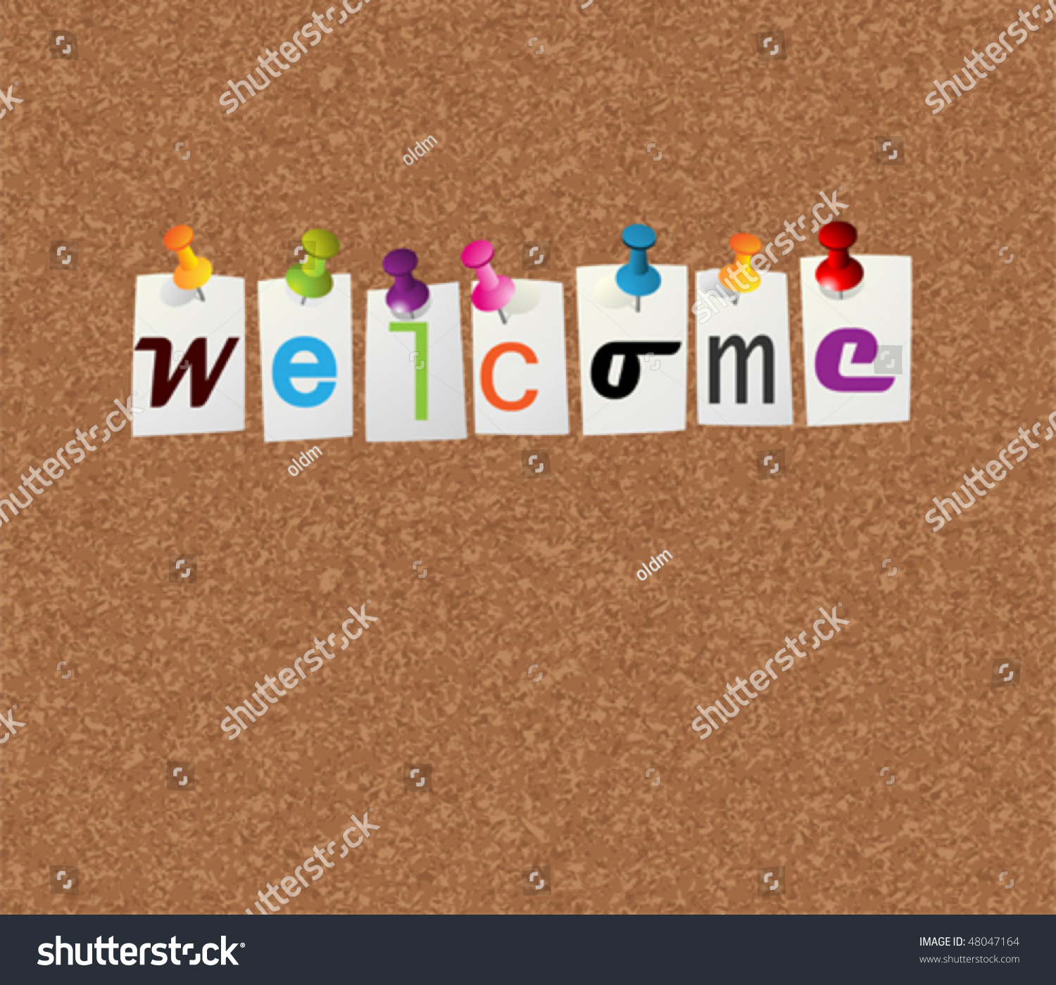 Welcome Notice Concept Stock Vector (Royalty Free) 48047164