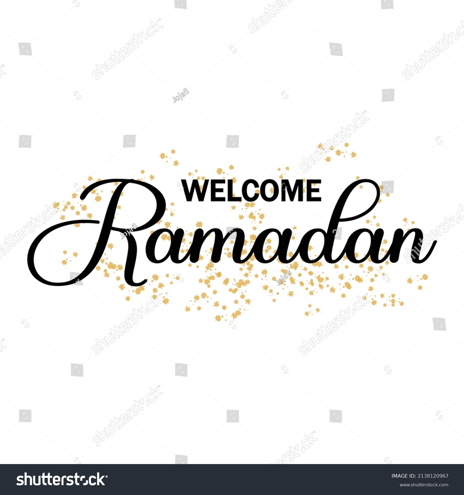 Welcome Ramadan Quote Lettering Vector Stock Vector (Royalty Free ...