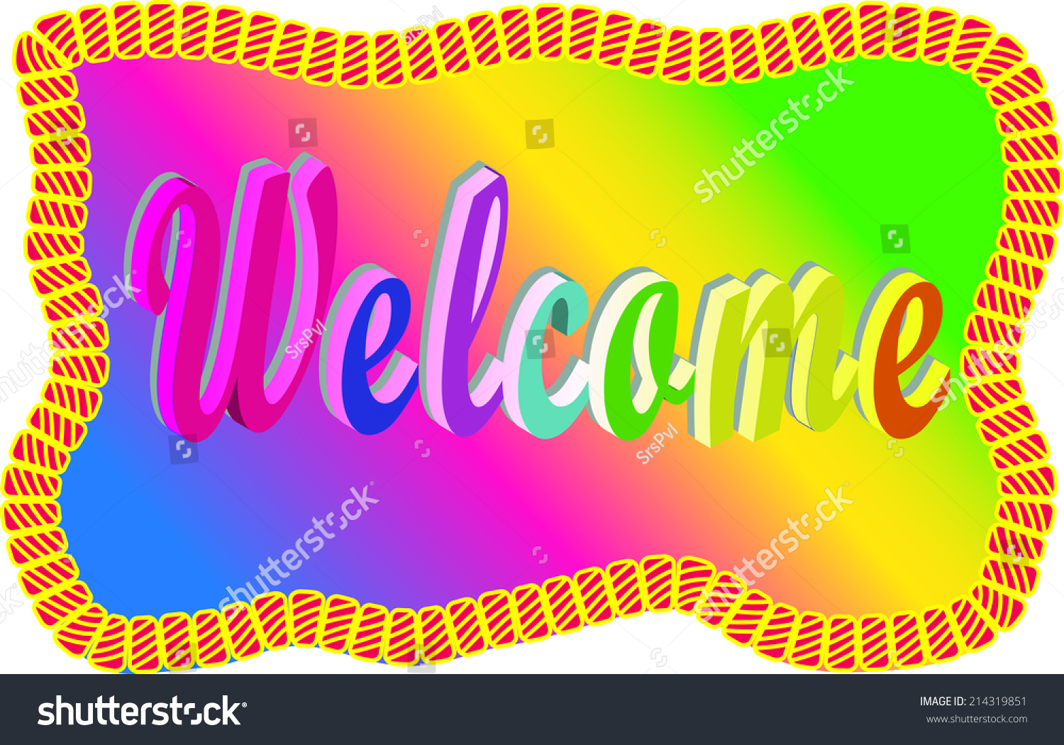Vektor Stok Welcome Sign (Tanpa Royalti) 214319851 | Shutterstock