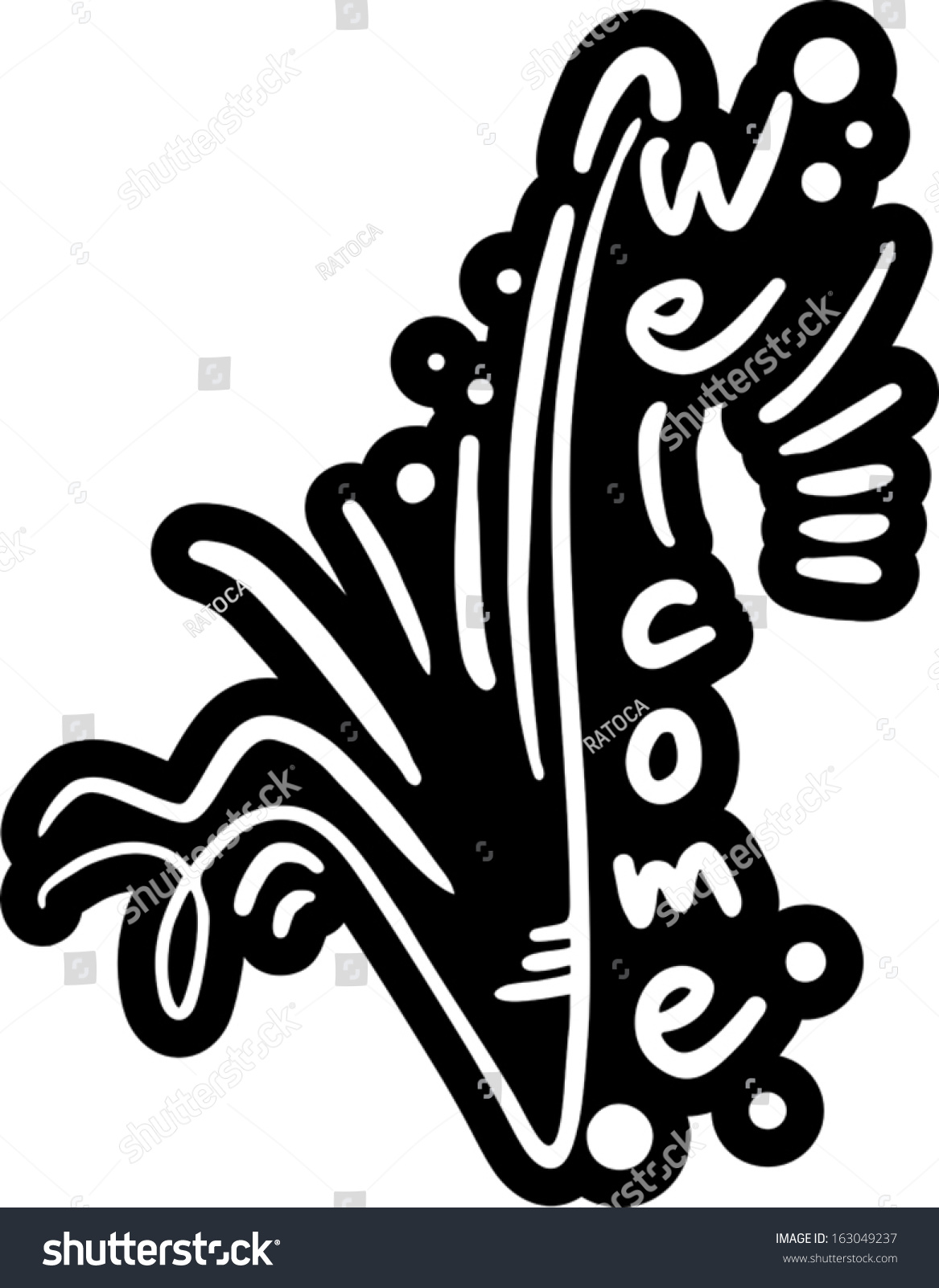 Welcome Symbol Stock Vector (Royalty Free) 163049237 | Shutterstock