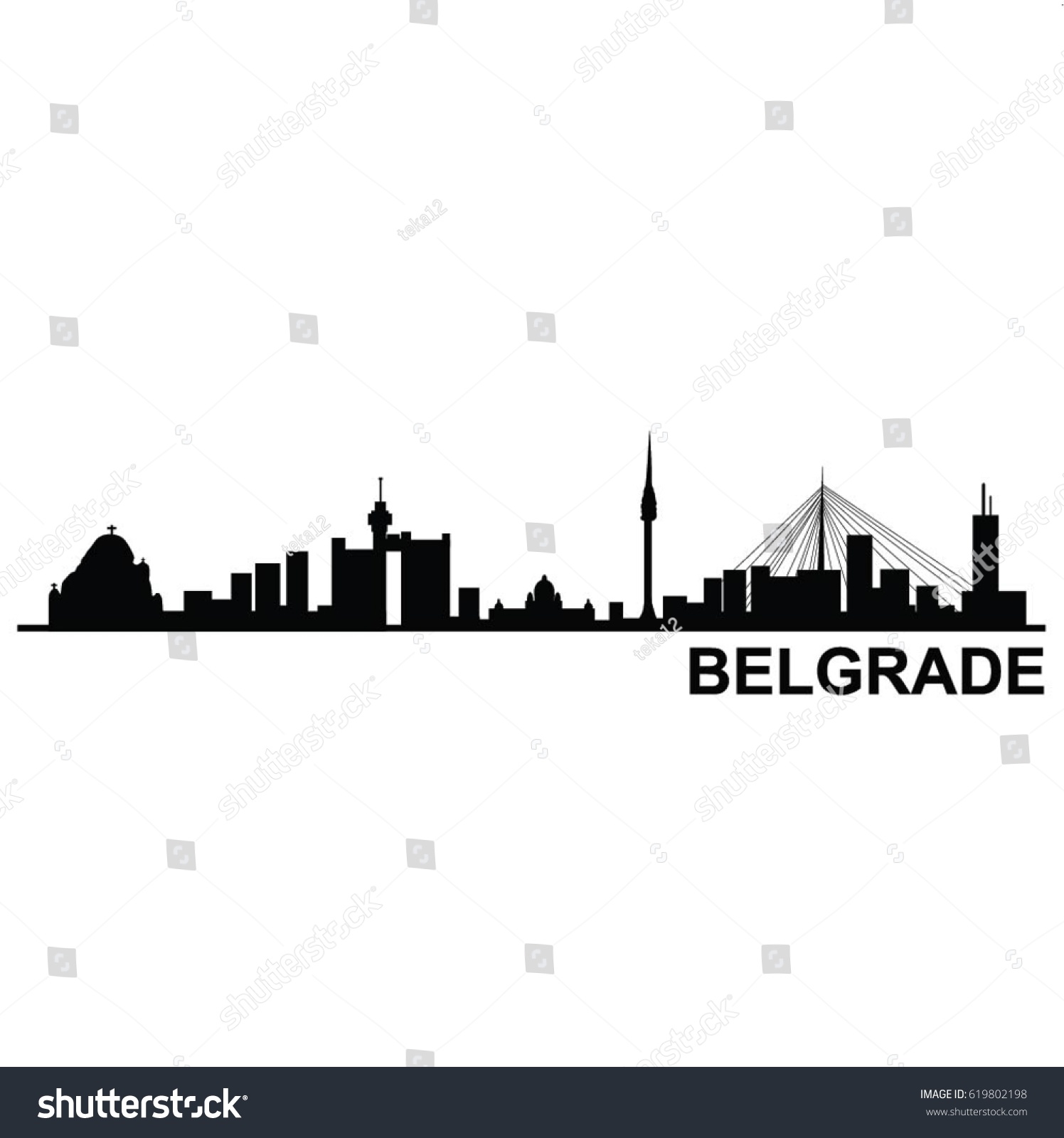 Welcome Belgrade Vector Stock Vector (Royalty Free) 619802198