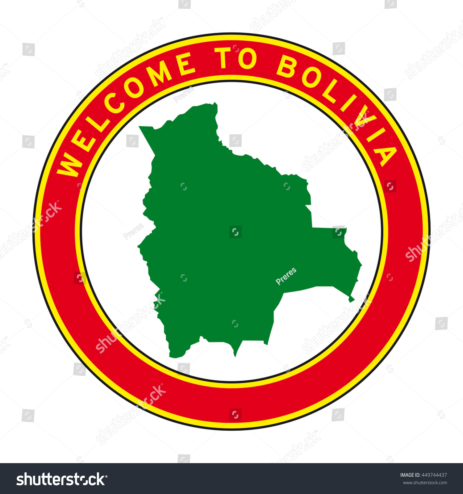 Welcome Bolivia Vector Logo: vector de stock (libre de regalías ...