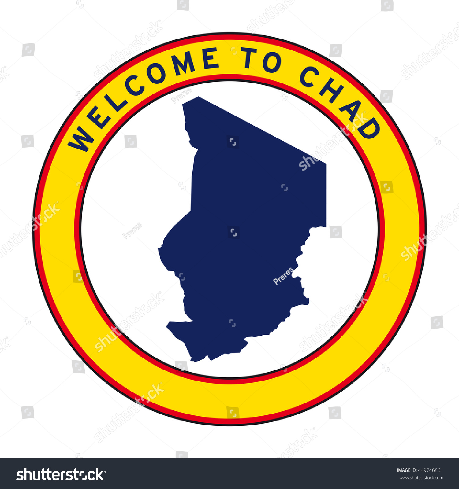 Welcome Chad Vector Logo 스톡 벡터(로열티 프리) 449746861 | Shutterstock