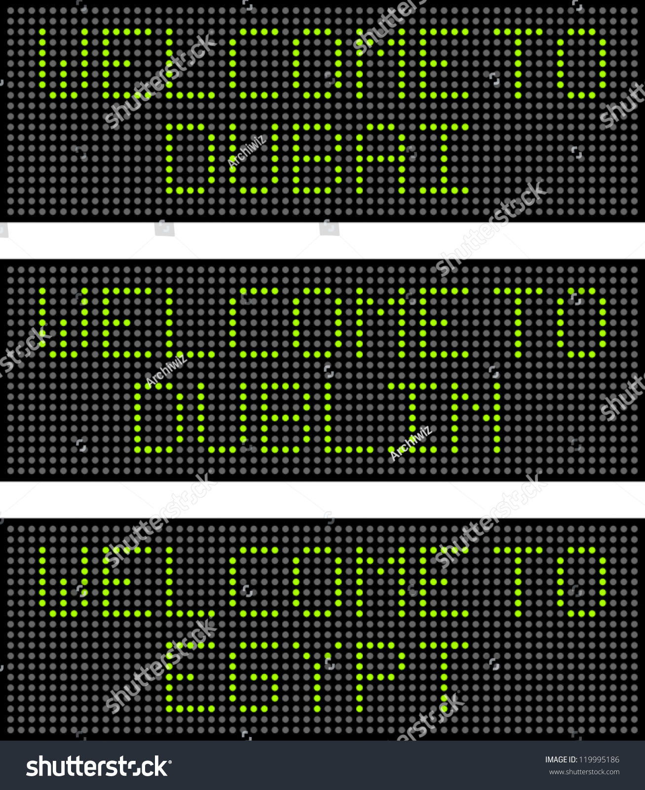 Welcome Led Panel Stock Vector (Royalty Free) 119995186 | Shutterstock