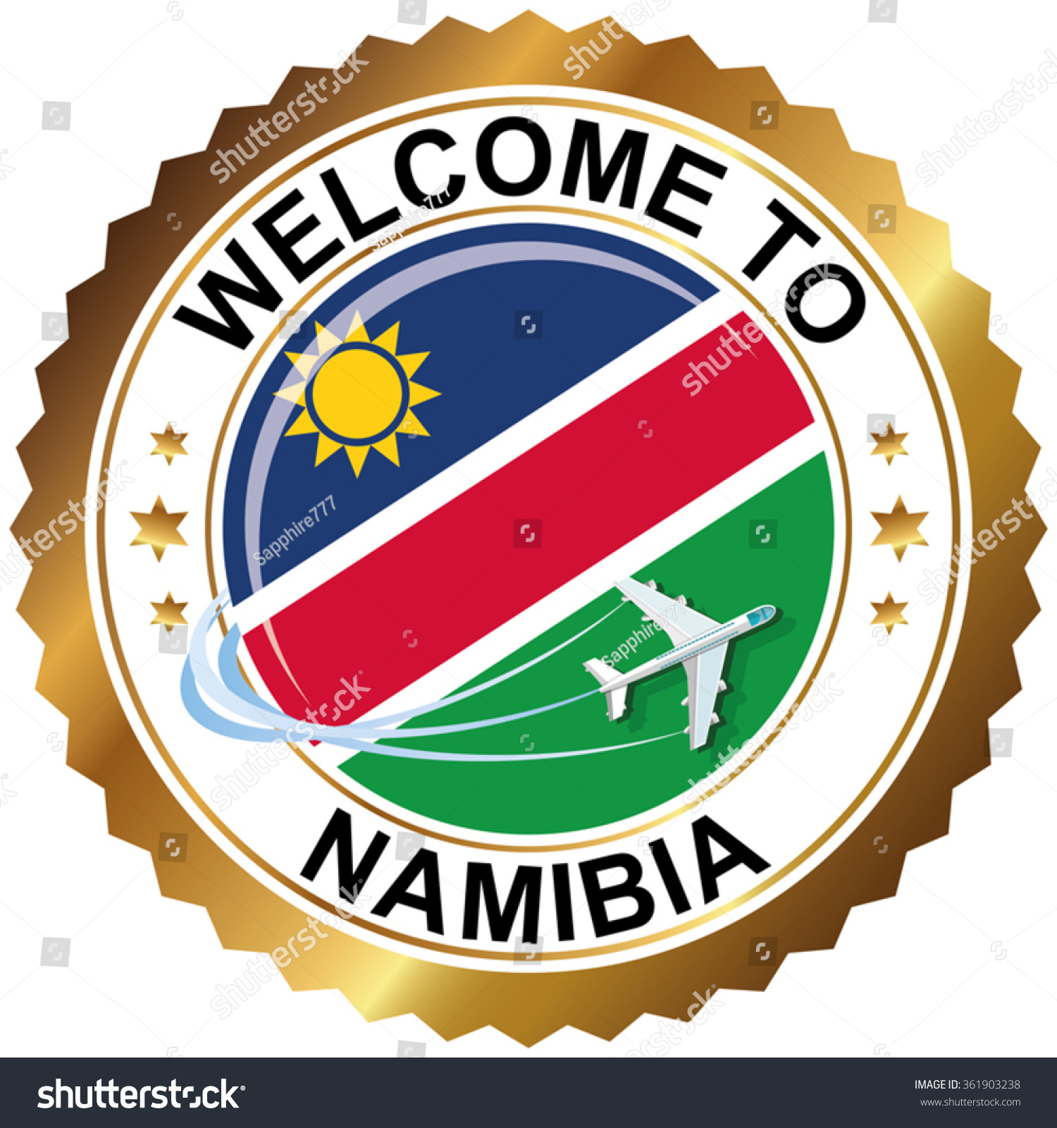 Welcome Namibia Stock Vector 361903238 - Shutterstock