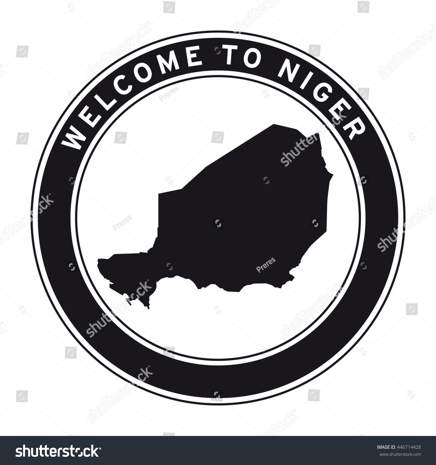 Welcome Niger Vector Logo Sticker Button 库存矢量图（免版税）446714428 | Shutterstock