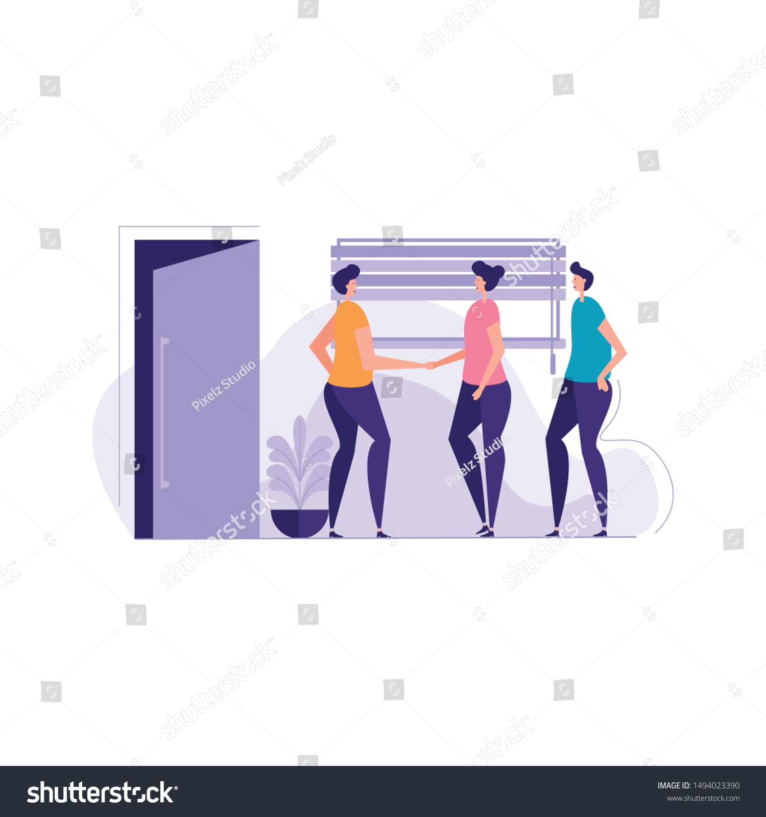 Welcome Our Team Vector Stock Vector (Royalty Free) 1494023390 ...