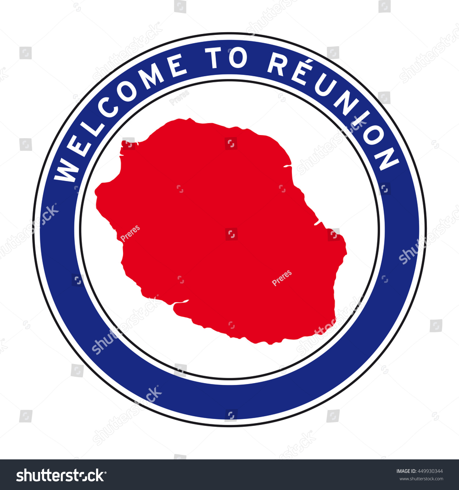 Welcome Reunion Vector Logo Stock Vector (Royalty Free) 449930344