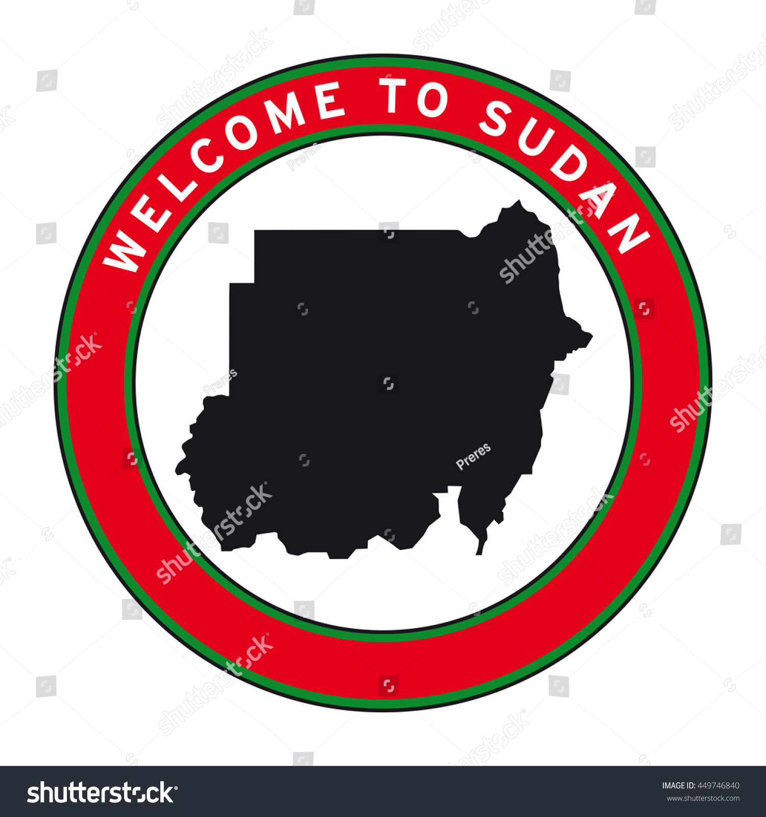 Welcome Sudan Vector Logo: vector de stock (libre de regalías ...