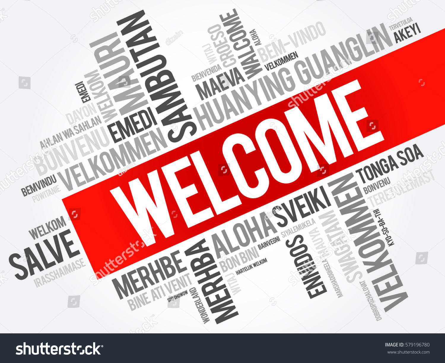 Welcome Word Cloud Different Languages Concept Stock Vector (Royalty ...