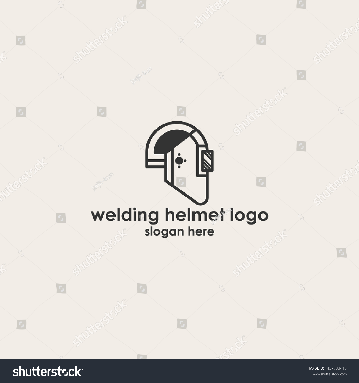 Welding Helmet Logo Design Vector: เวกเตอร์สต็อก (ปลอดค่าลิขสิทธิ์ ...