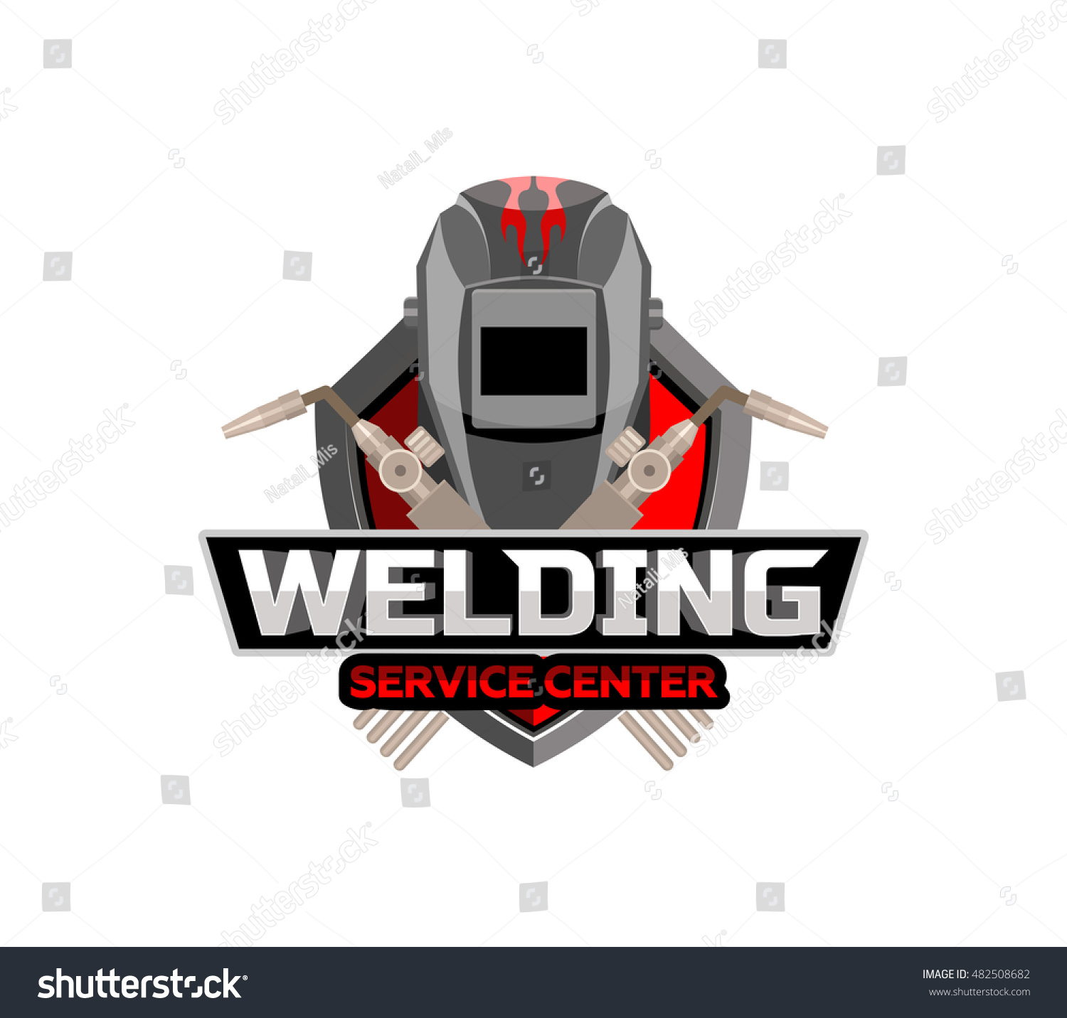 Welding Logo Emblem Badge Stock Vector 482508682 - Shutterstock
