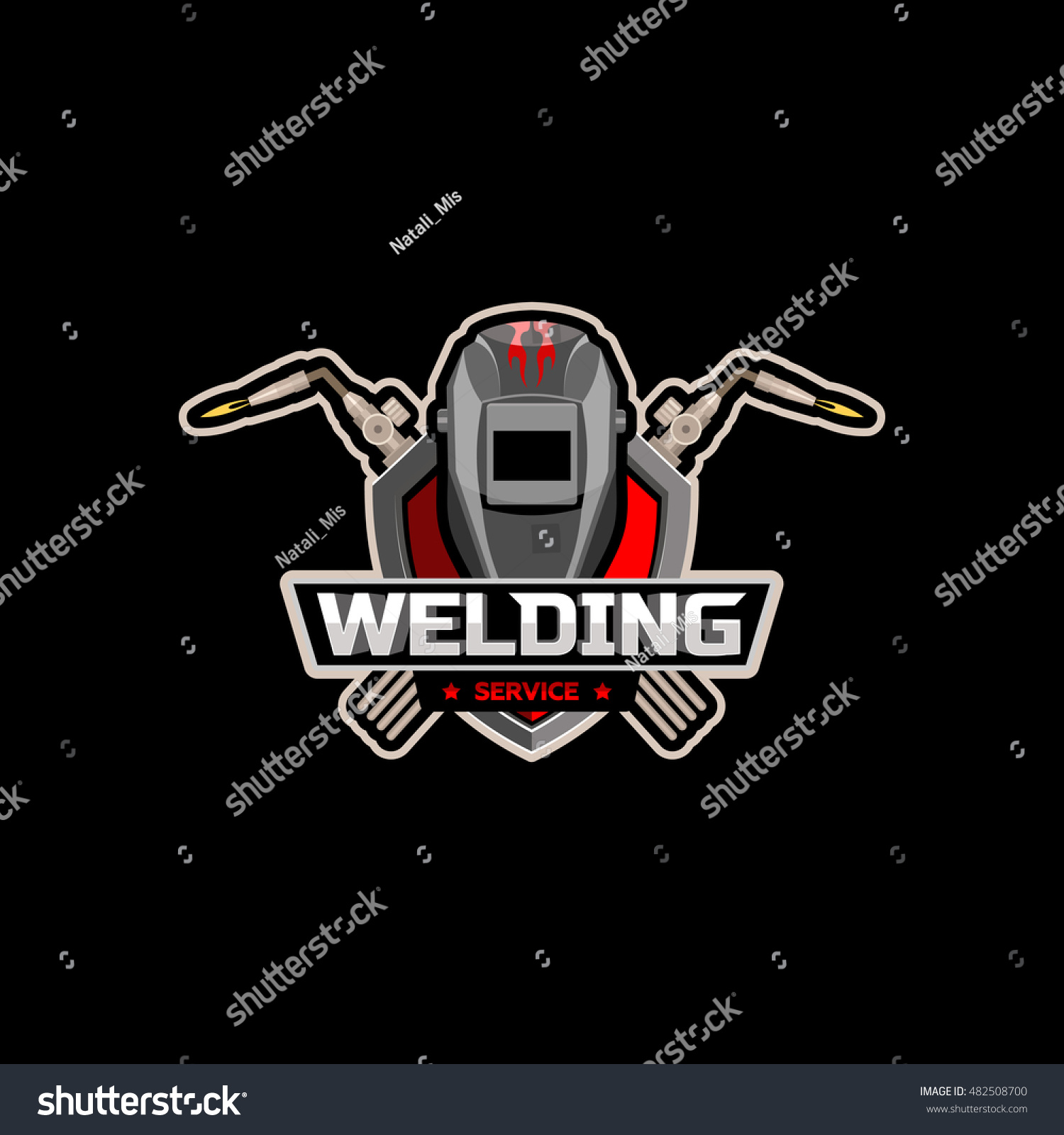 Welding Logo Icon Emblem Vector: เวกเตอร์สต็อก (ปลอดค่าลิขสิทธิ์ ...
