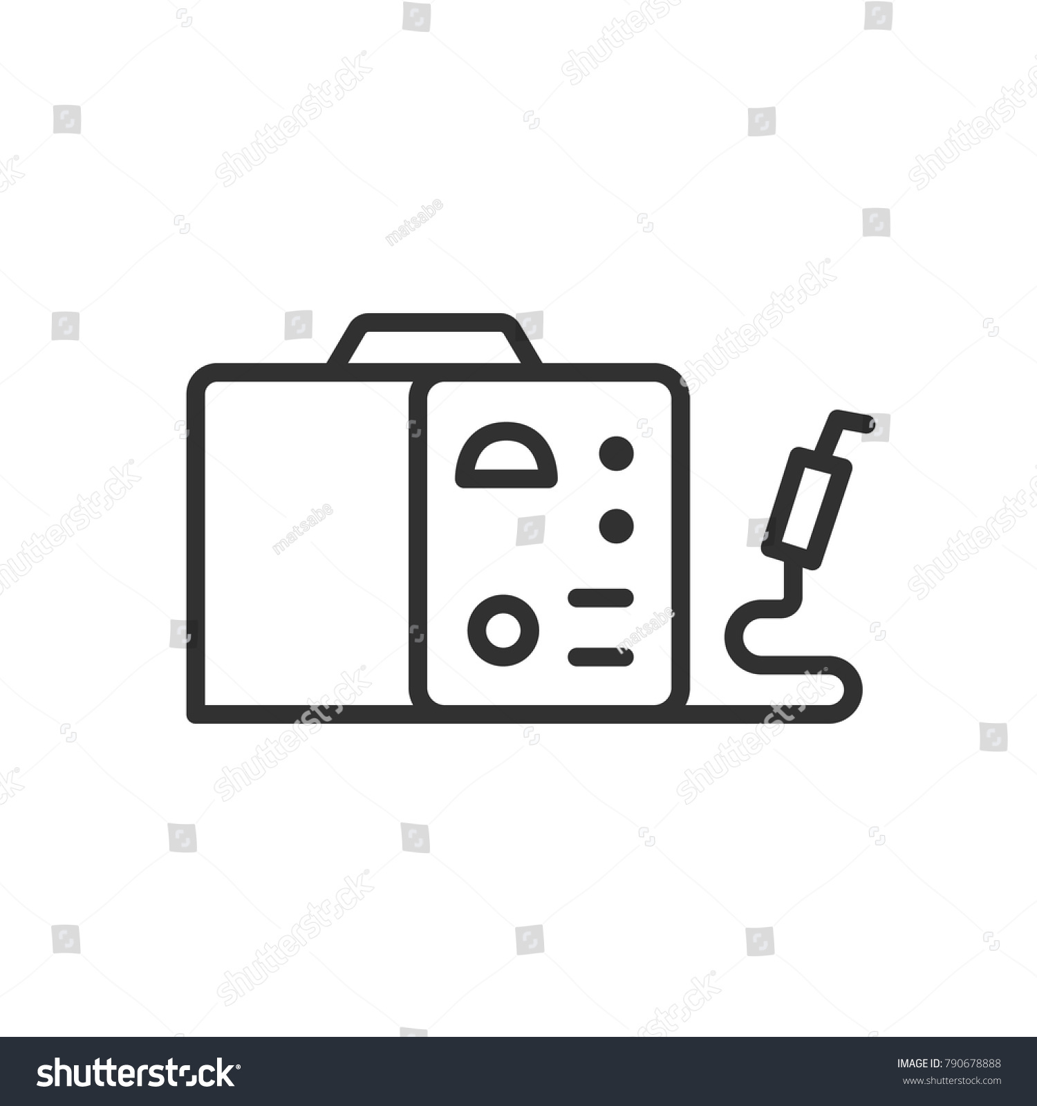 Welding Machine Linear Icon Line Editable: vector de stock (libre de ...