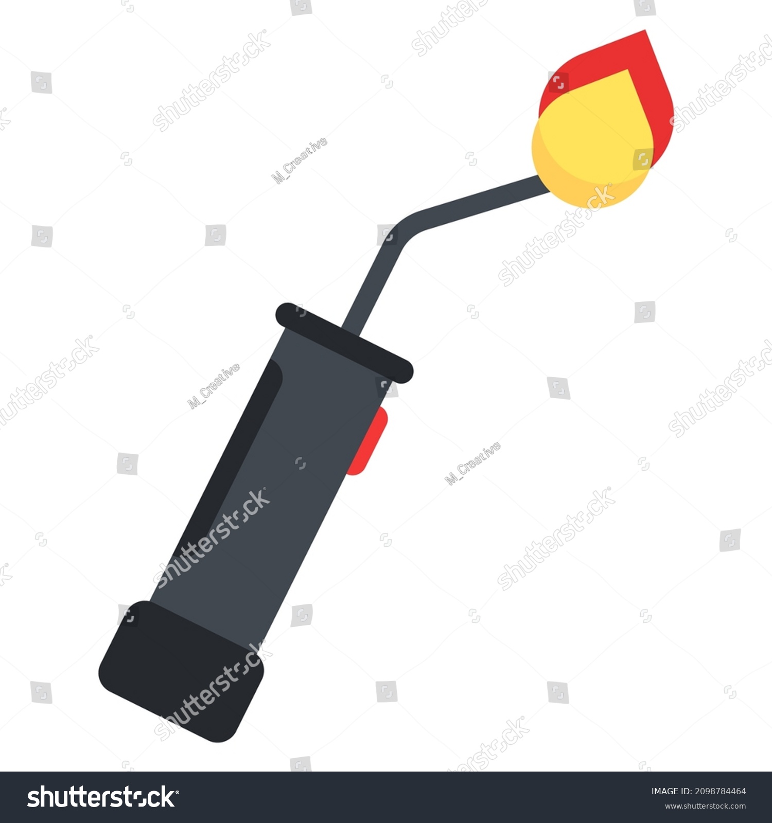 Stock vektor „Welding Torch Flat Clipart Vector Illustration“ (bez ...