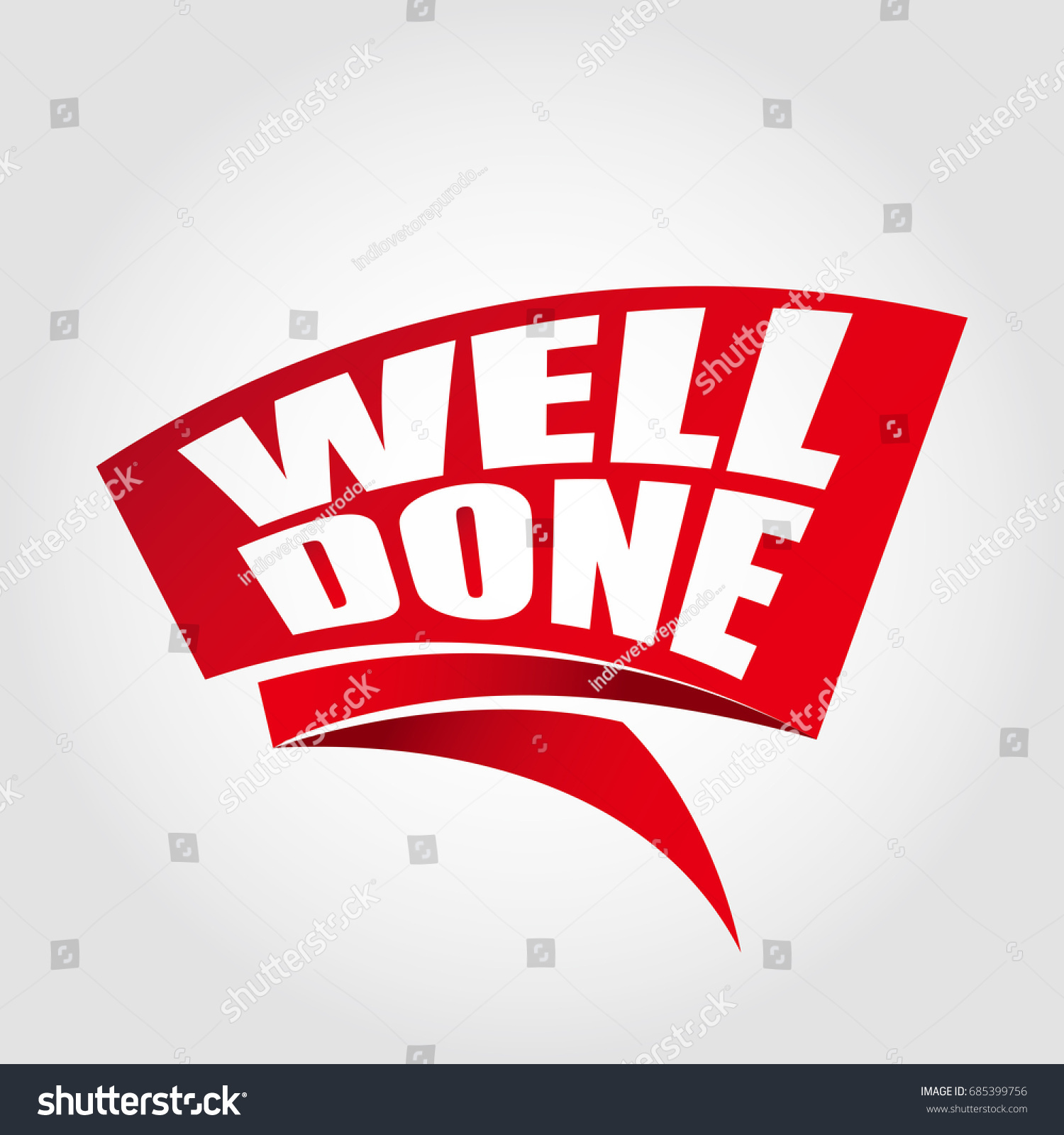 Well Done Banner Stock Vector (Royalty Free) 685399756 | Shutterstock