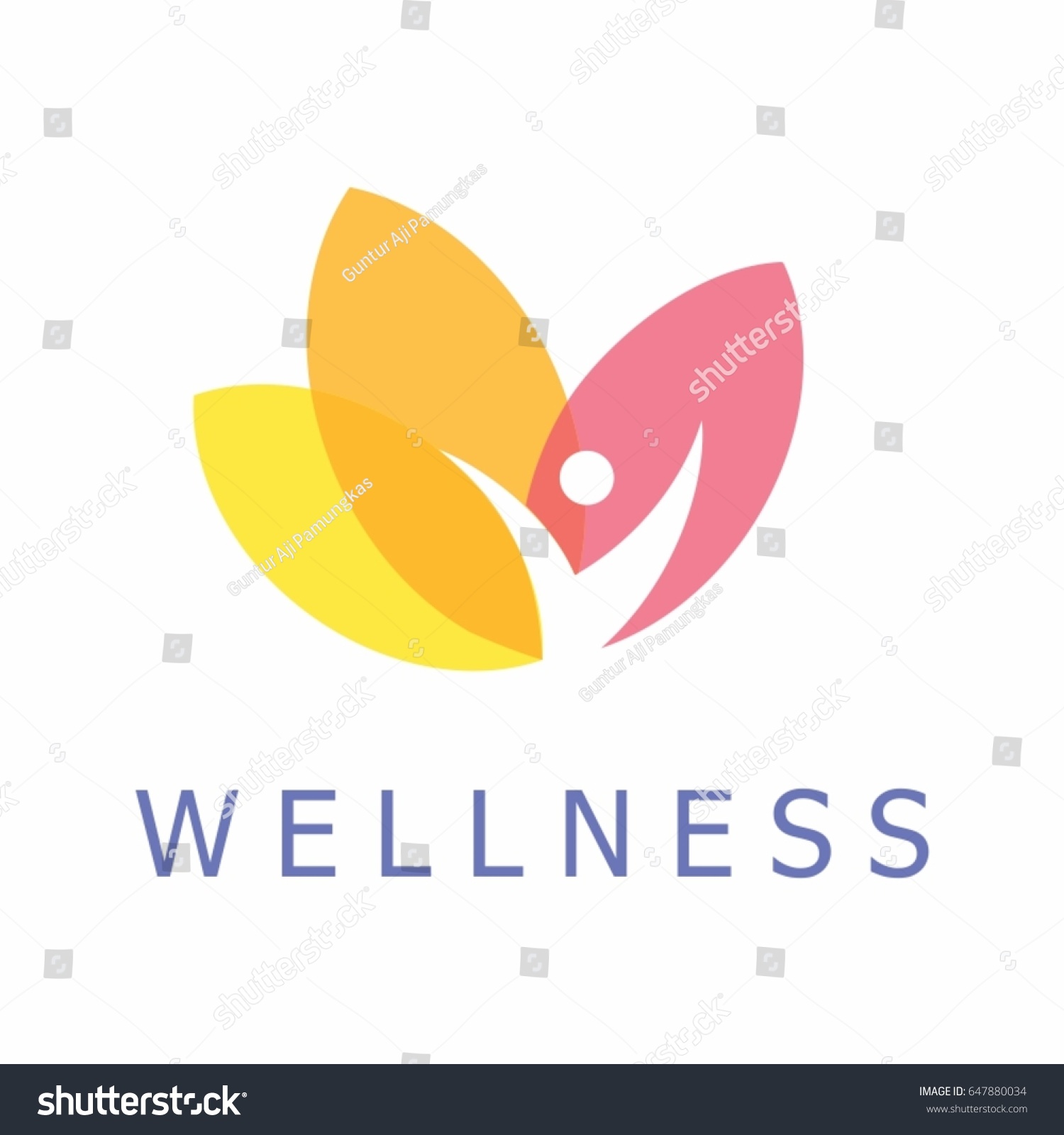 Wellness Logo Stock Vector (Royalty Free) 647880034