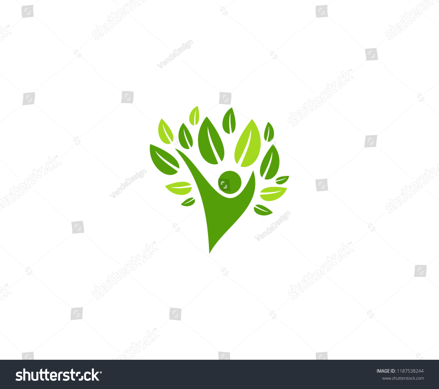 Wellness Tree Leaf Logo: เวกเตอร์สต็อก (ปลอดค่าลิขสิทธิ์) 1187538244 ...