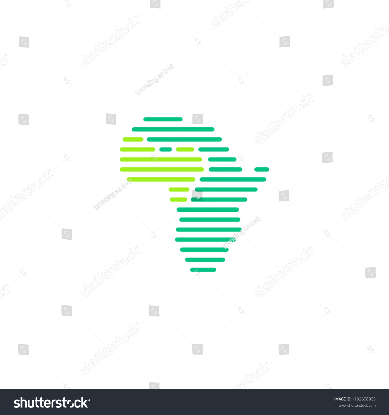 West Africa Tech Digital Logo Vector Stock Vector (Royalty Free) 1192658965