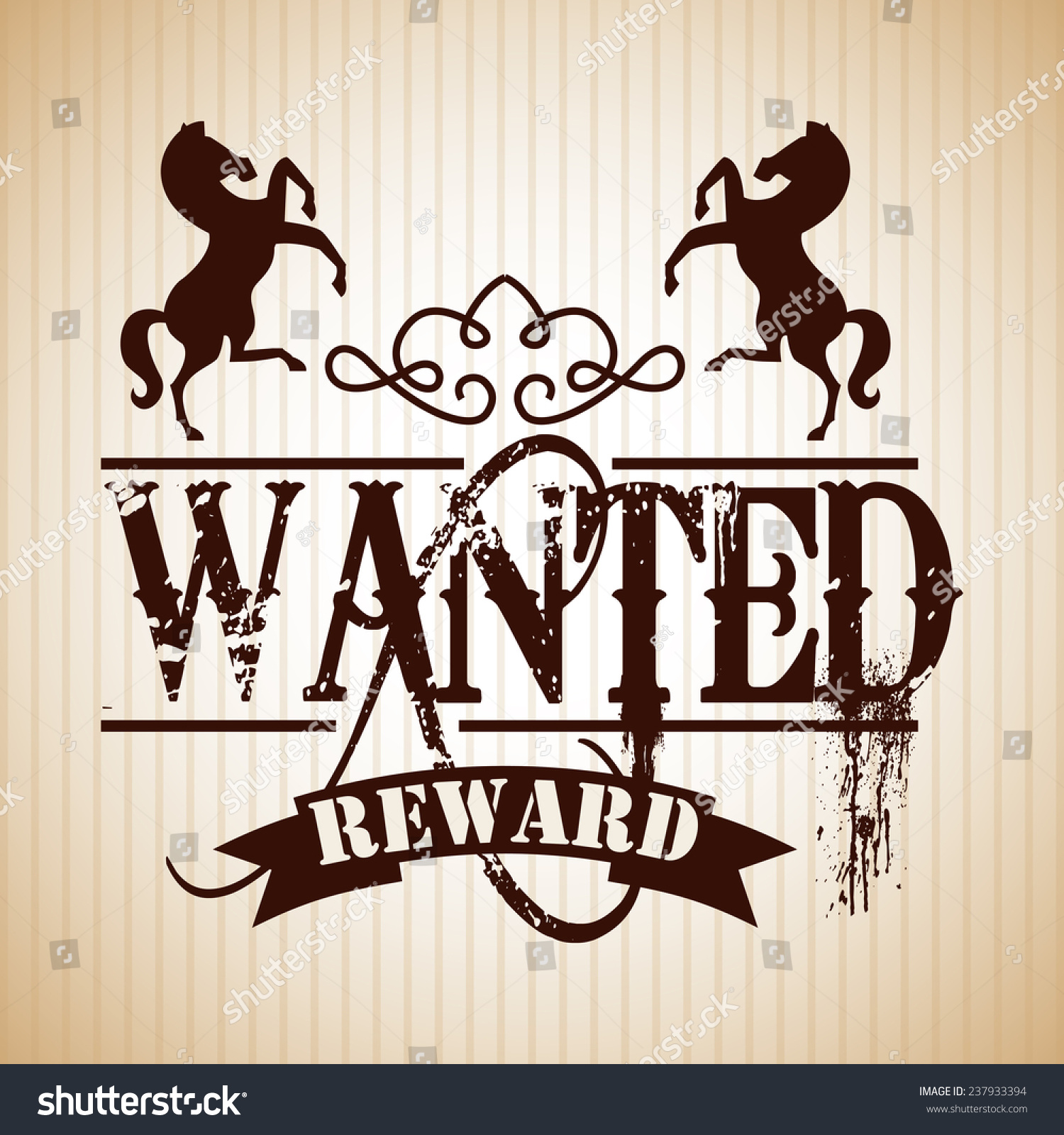 Western Banner Design Stock Vector (Royalty Free) 237933394