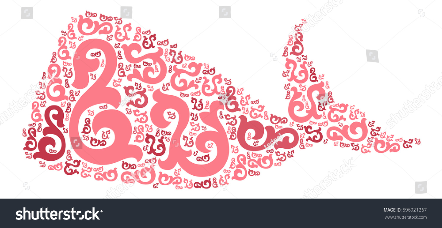 Whale Shape Vector Design Illustration Stock Vector (Royalty Free ...