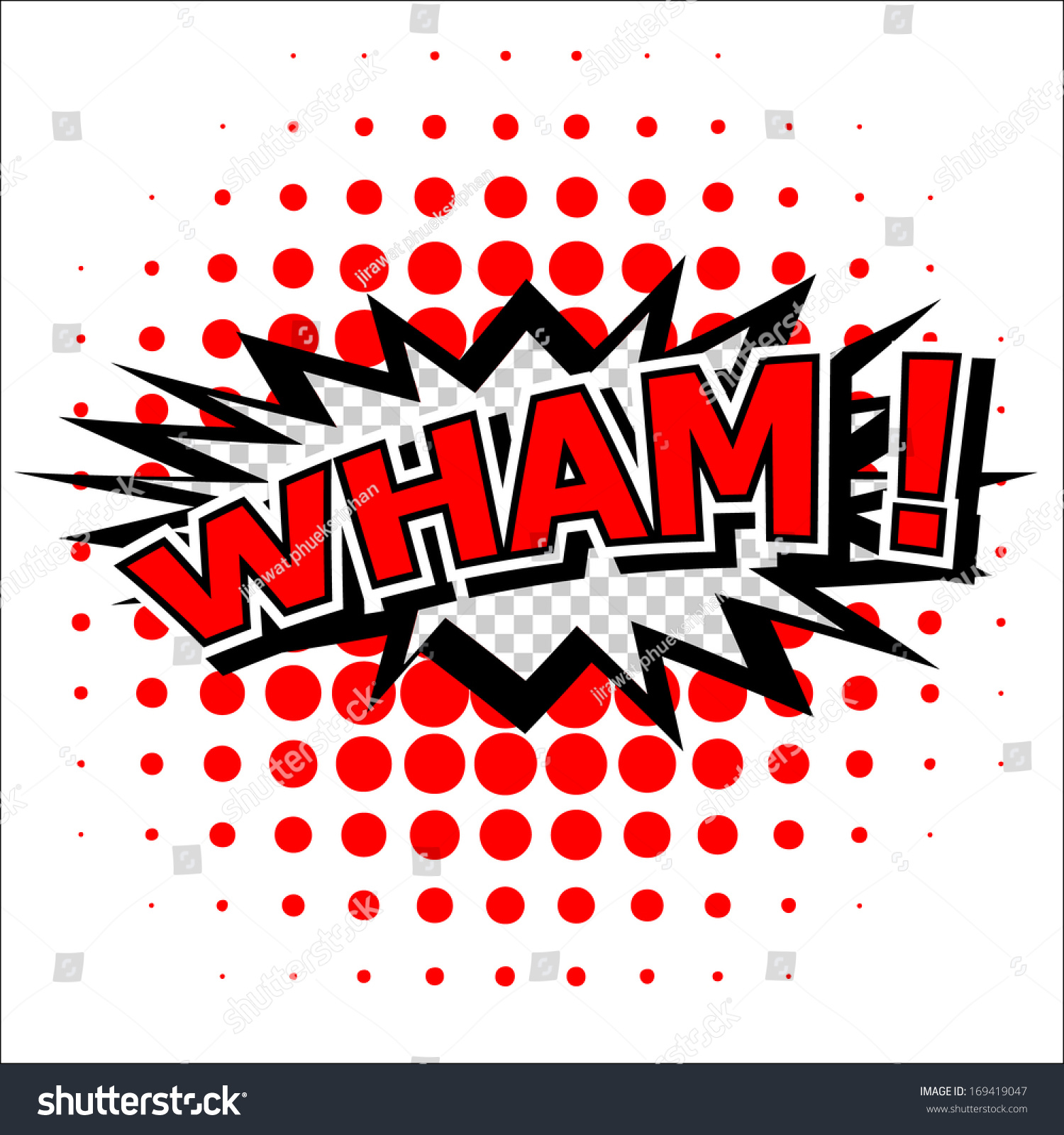 Wham Comic Speech Bubble Cartoon Stock Vector (Royalty Free) 169419047