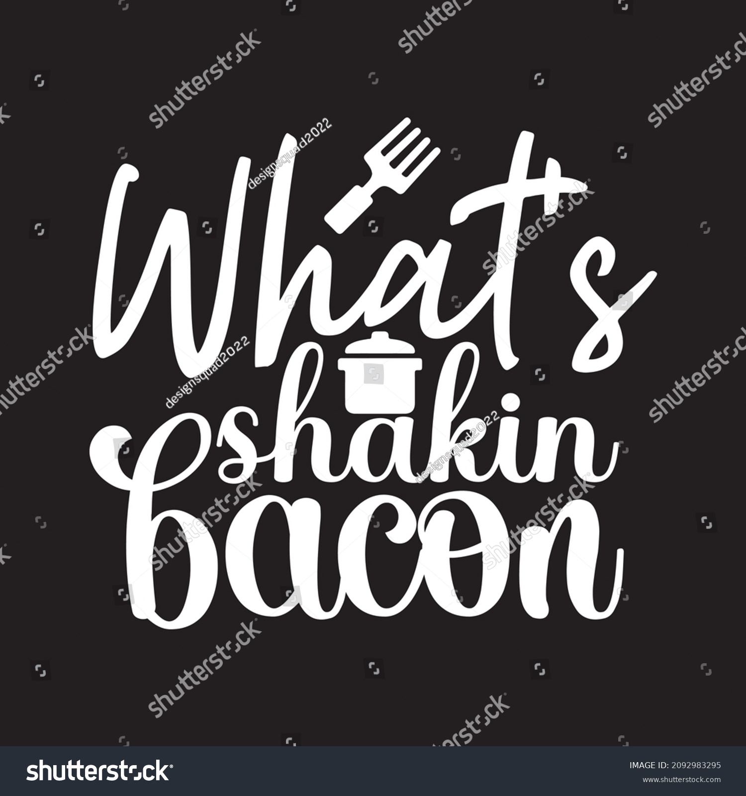 Shaking Bacon Vector File Stock Vector (Royalty Free) 2092983295 ...