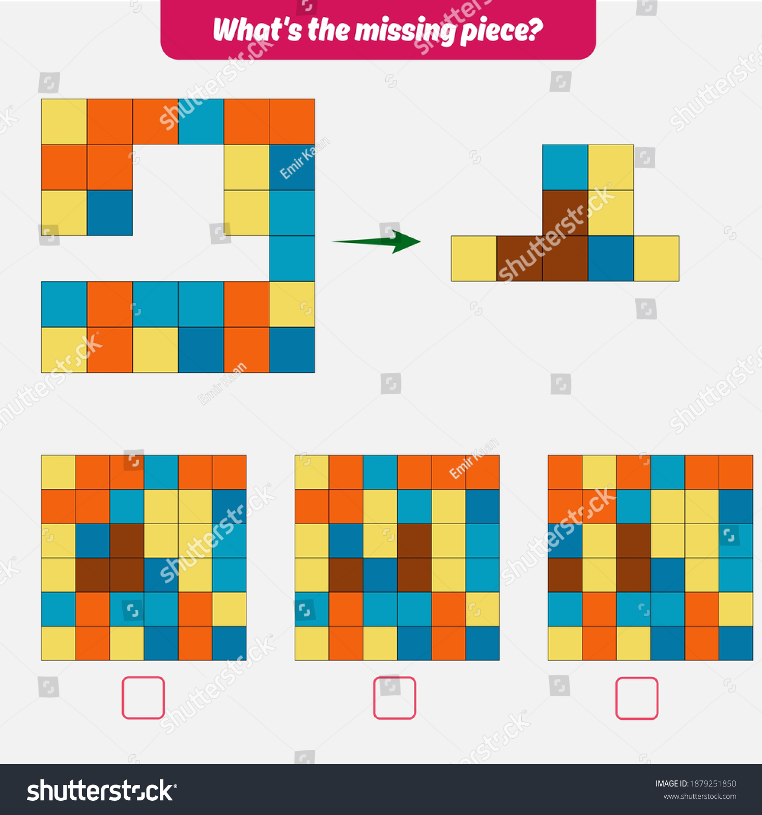 Whats Missing Iq Test Visual Intelligence Stock Vector (Royalty Free ...