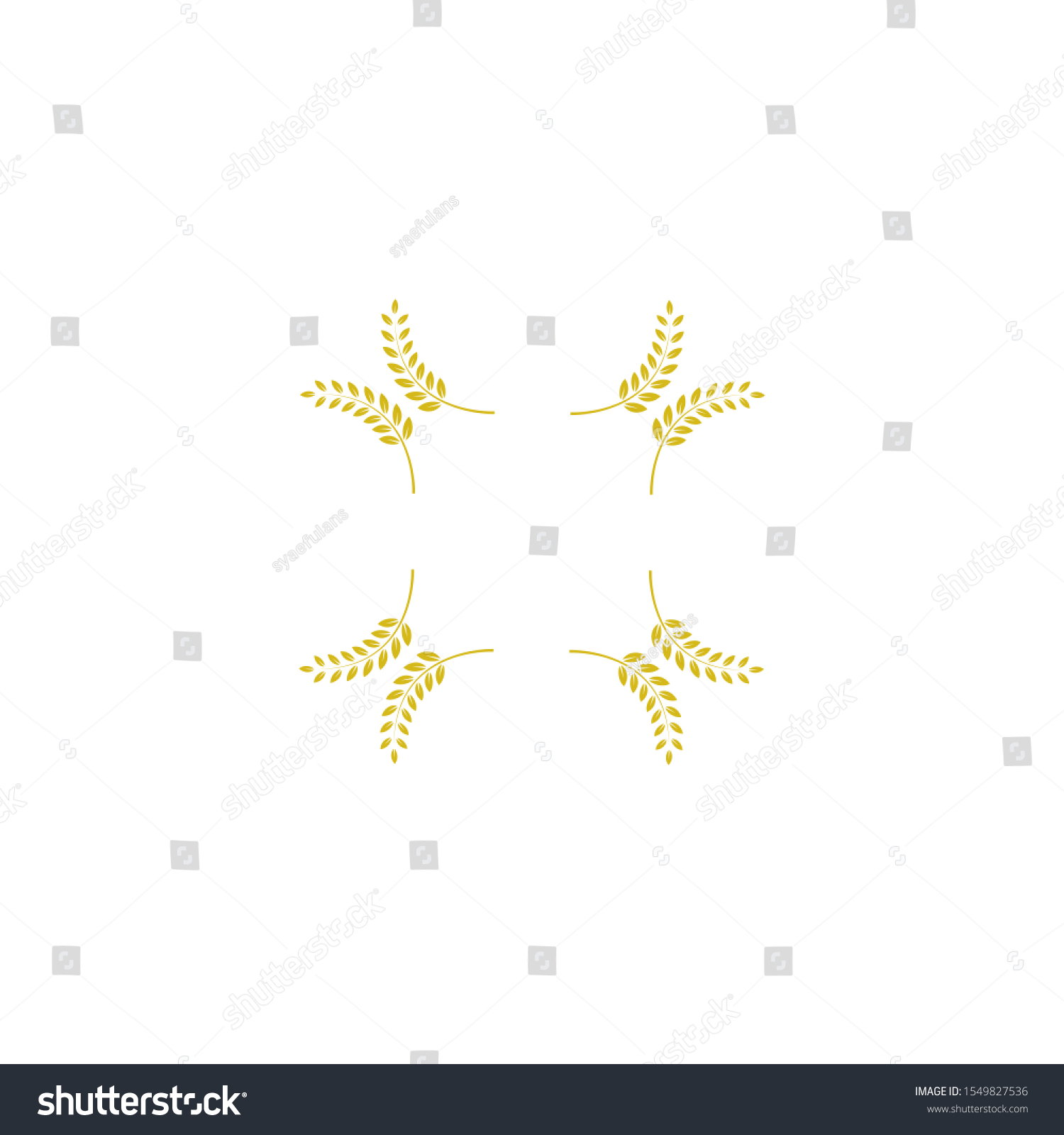 Wheat Logo Design Template Vector Stock Vector (Royalty Free) 1549827536