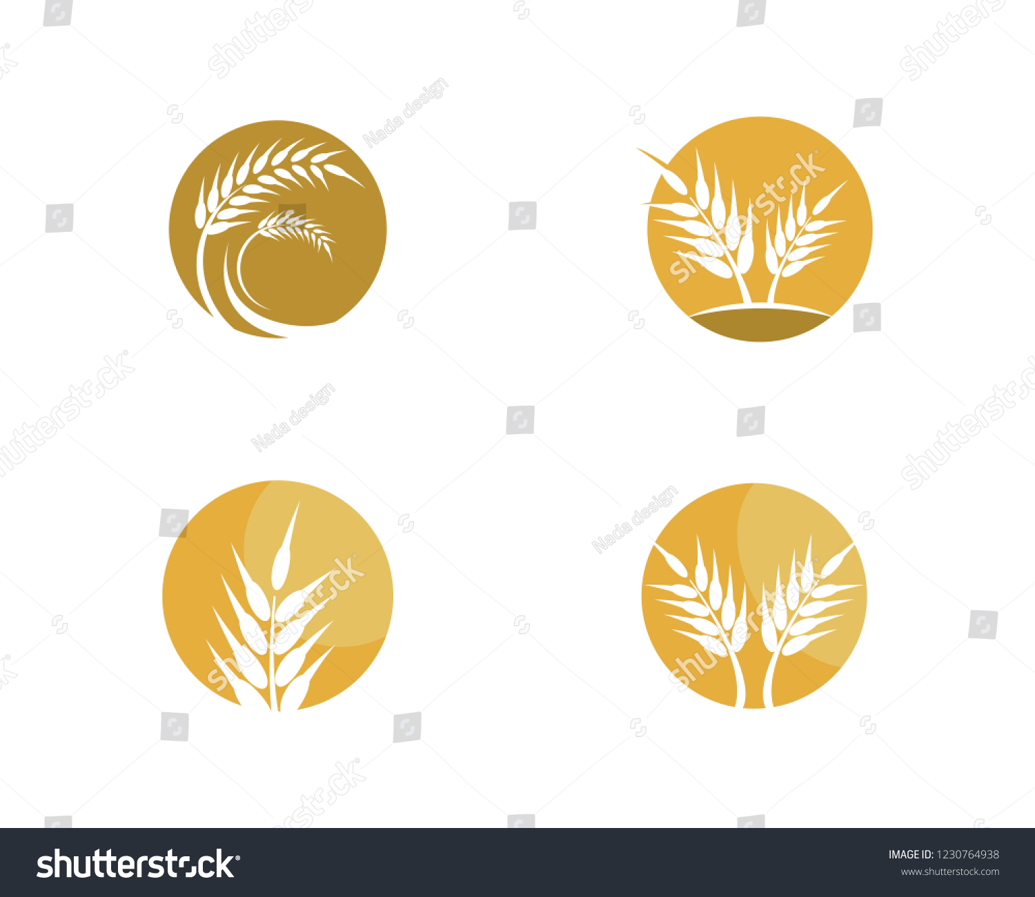 Wheat Logo Icon Stock Vector (Royalty Free) 1230764938 | Shutterstock