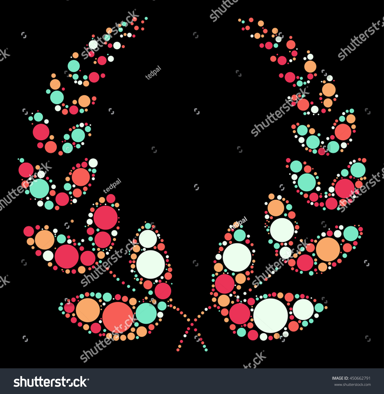 Wheat Shape Vector Design By Color Stock Vector (Royalty Free ...