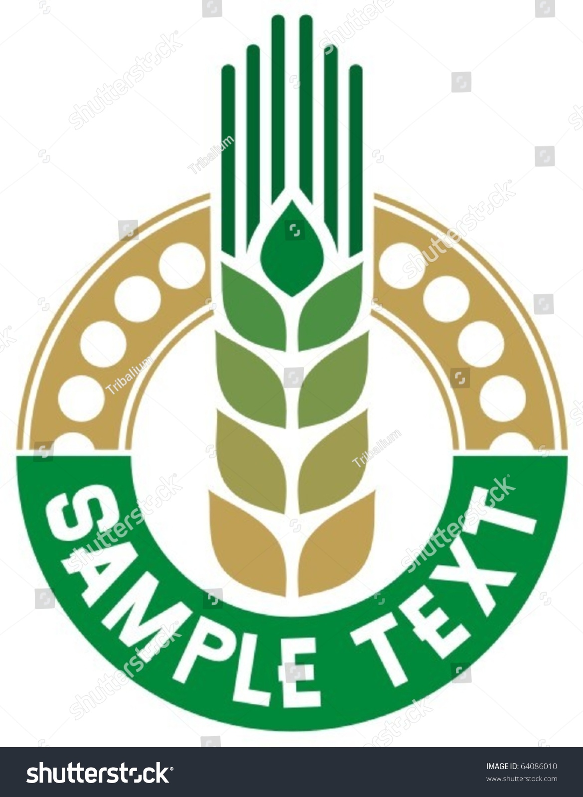 Wheat Sign Badge Design Stock Vector (Royalty Free) 64086010