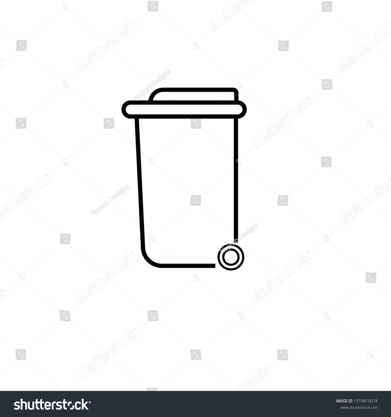 Wheel Bin Vector File Illustration Stock Vector (Royalty Free ...