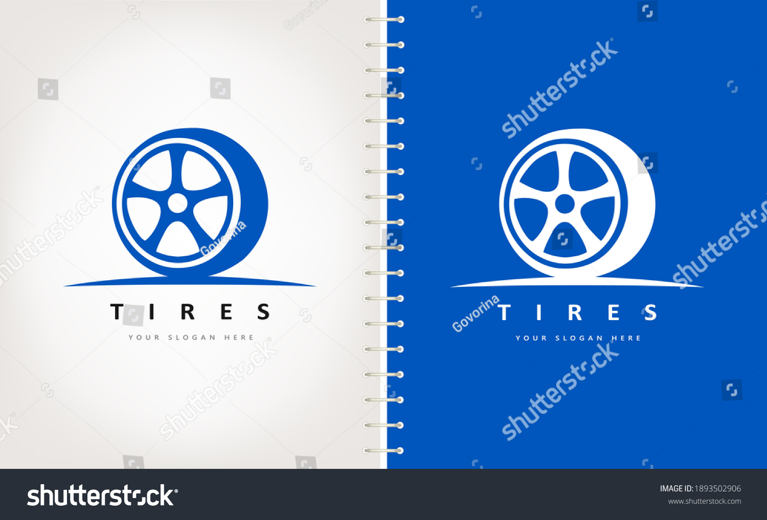 Wheel Logo Vector Car Tire Design Stock Vector (Royalty Free) 1893502906