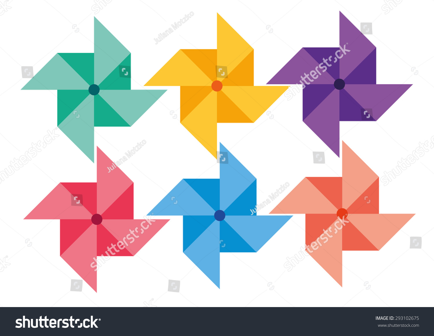 Whirligig Color Set Vector Stock Vector (Royalty Free) 293102675