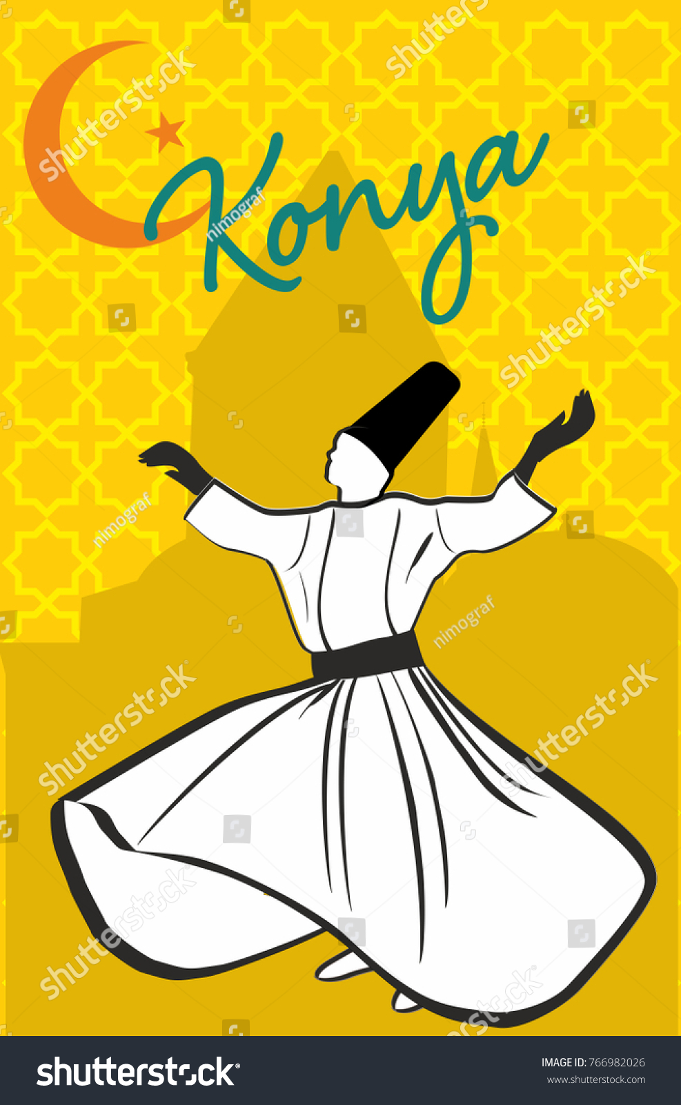 Whirling Dervish Sufi Religious Dance Isolated Stock Vector (Royalty ... Whirling Dervish Sufi Religious Dance Isolated Stock Vector (Royalty ...