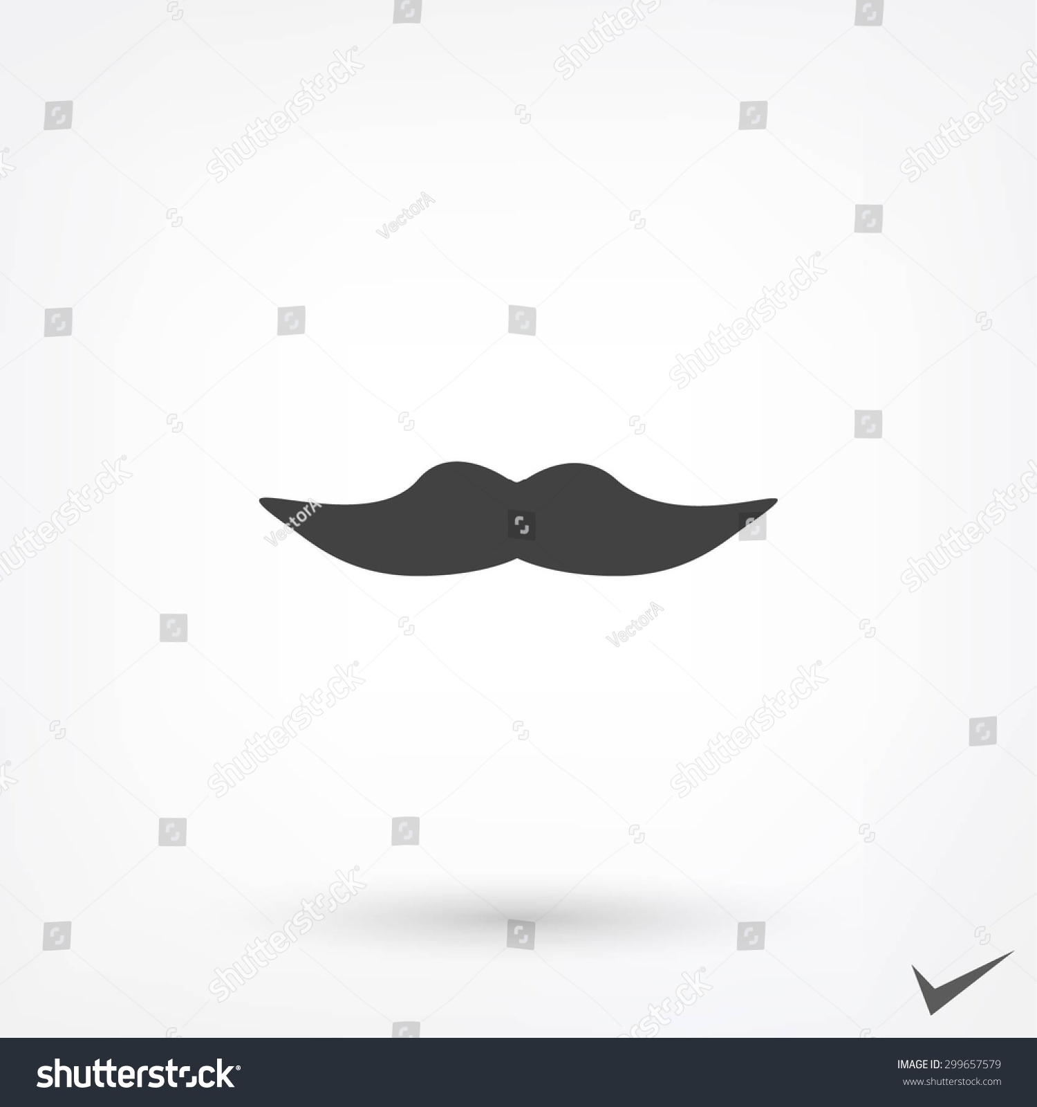 Whiskers Icon Stock Vector (Royalty Free) 299657579 | Shutterstock