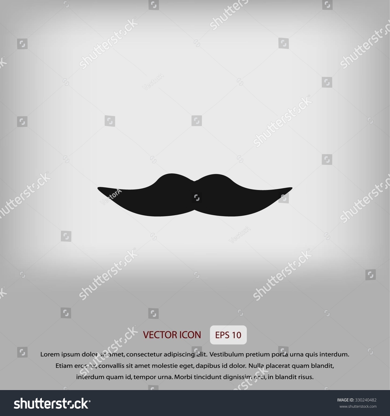 Whiskers Icon Stock Vector 330240482 - Shutterstock