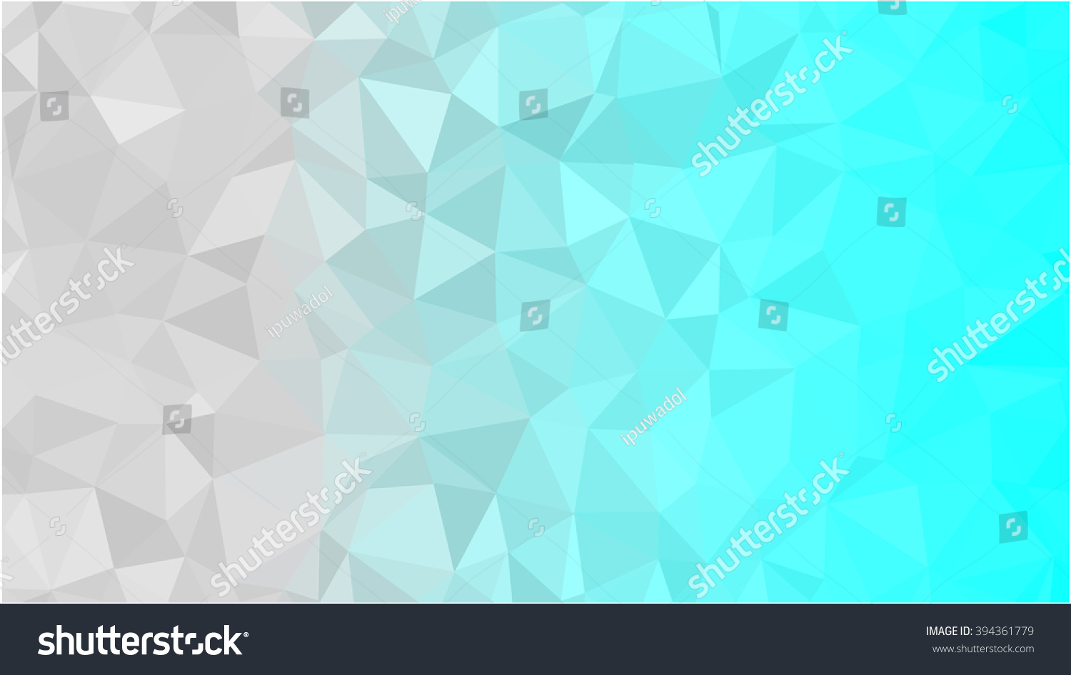 White Cyan Low Poly Background Stock Vector (Royalty Free) 394361779 ...