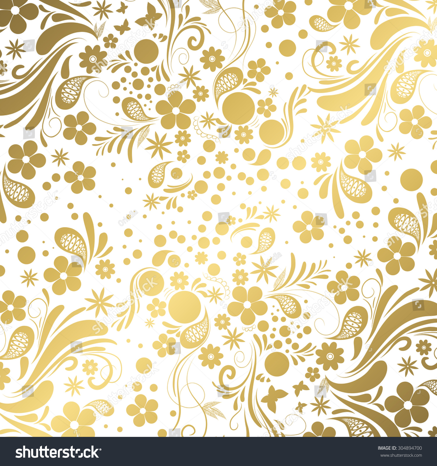 White Gold Background Stock Vector (Royalty Free) 304894700