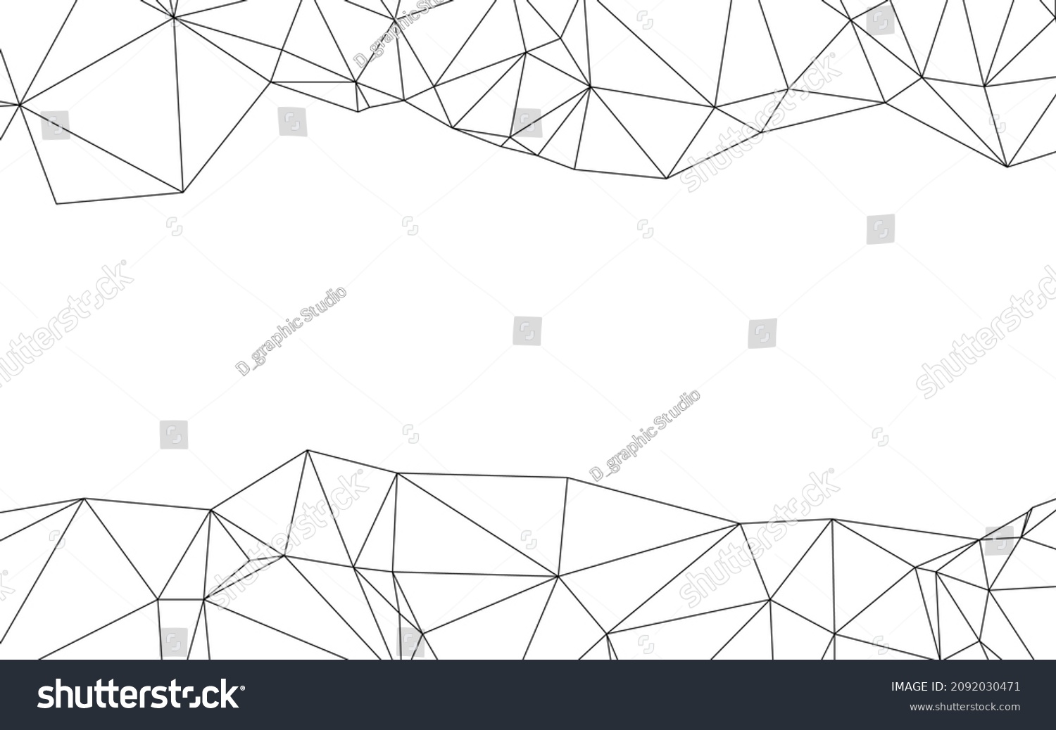 White Background Modern Low Poly Lines Stock Vector (Royalty Free ...