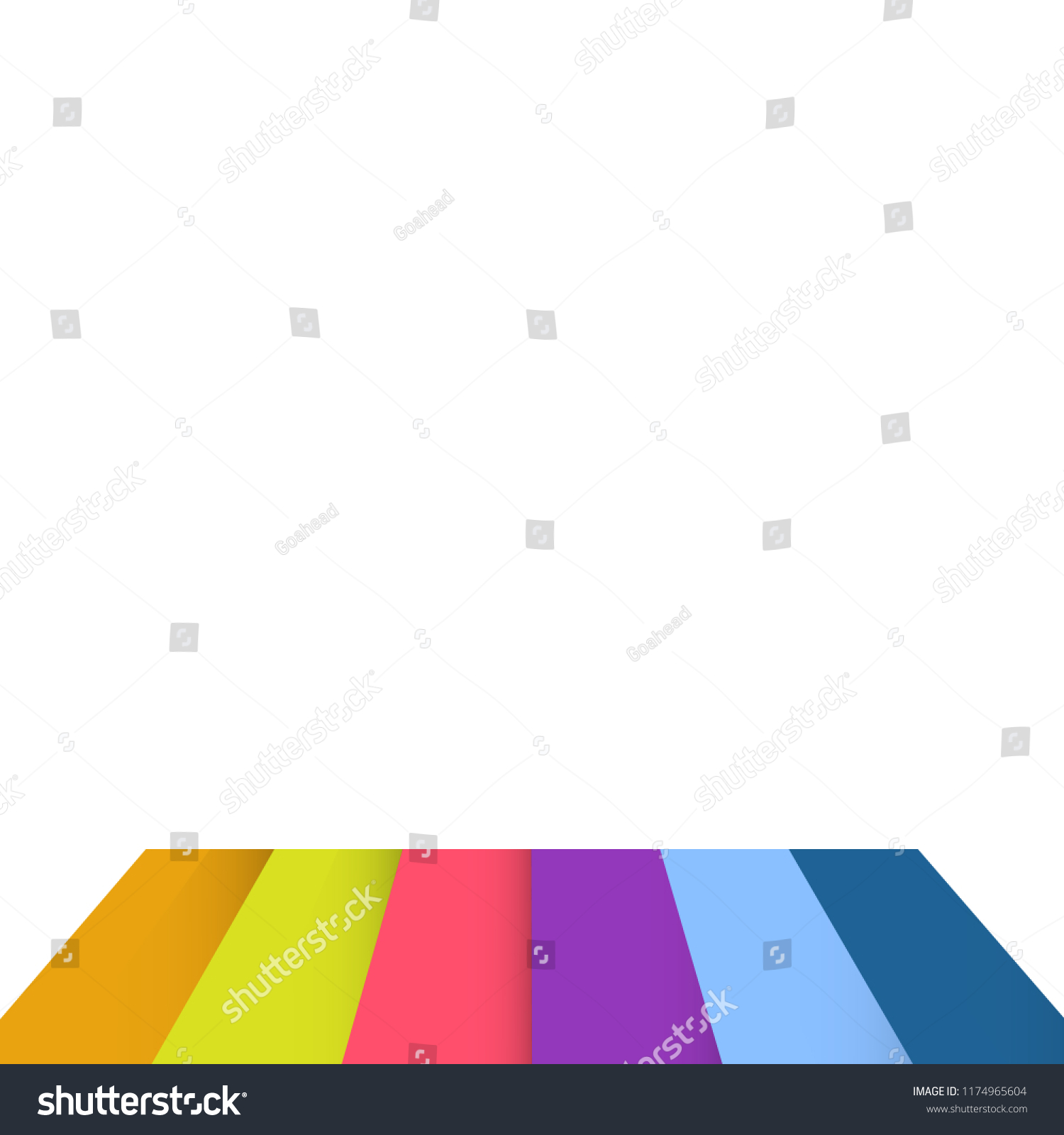 White Background Colorful Flooring Vector Set Stock Vector (Royalty ...