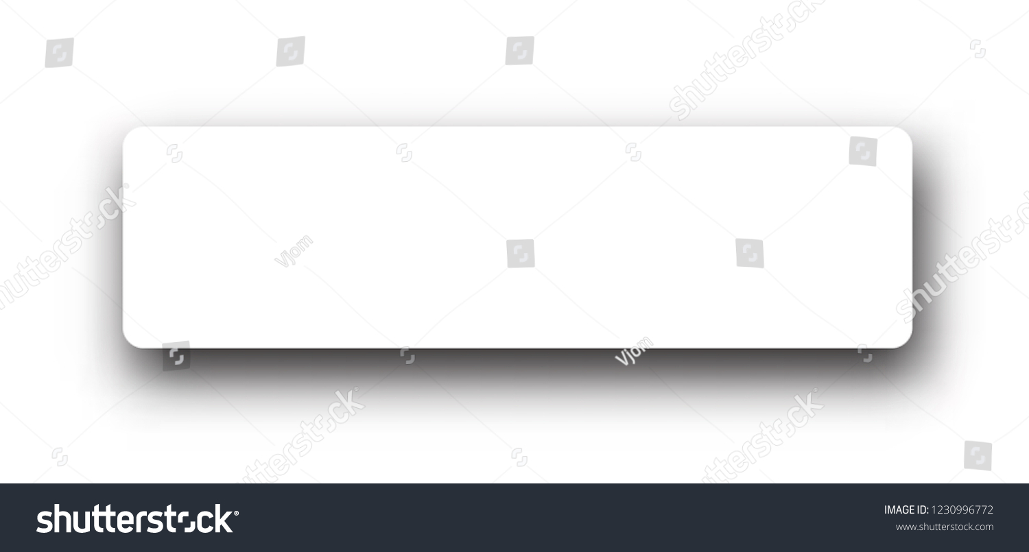 White Banner Rectangular Poster Blank Template Stock Vector (Royalty ...