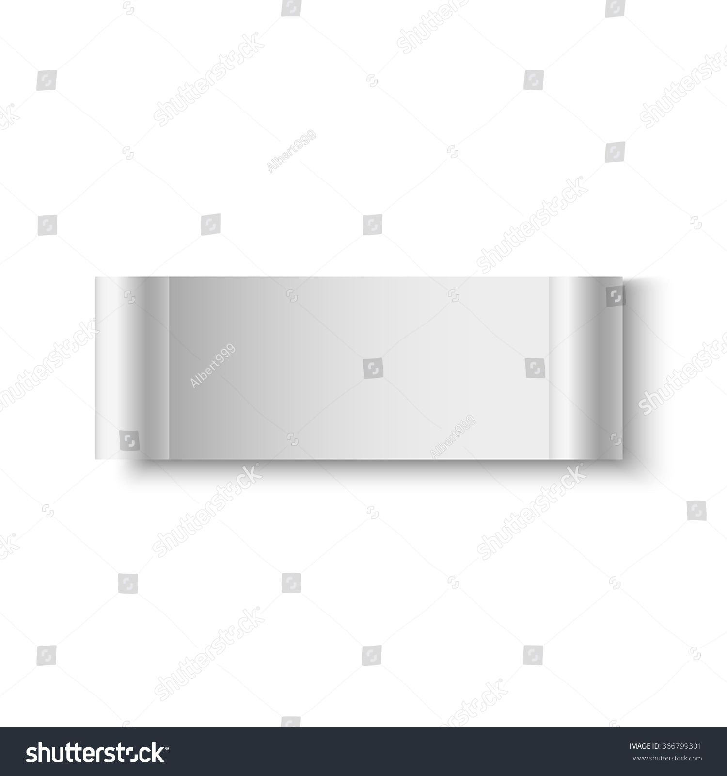 White Banner Vector Illustration Stock Vector (Royalty Free) 366799301 ...