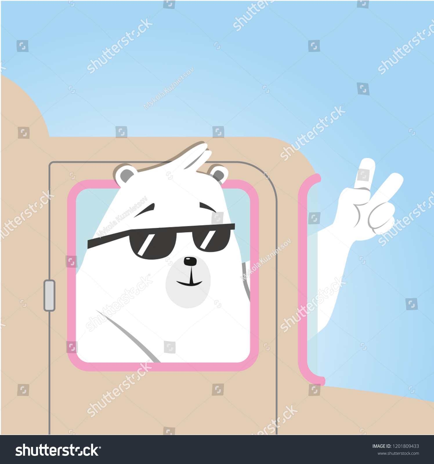 White Bear Cartoon Vector Illustration Stock Vector (Royalty Free ...