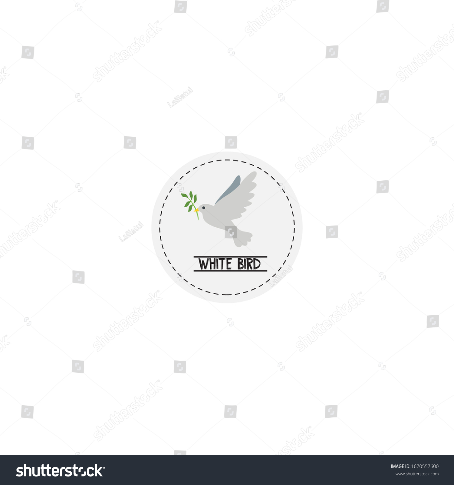 White Bird Logo Design Vector Stock Vector (Royalty Free) 1670557600 ...