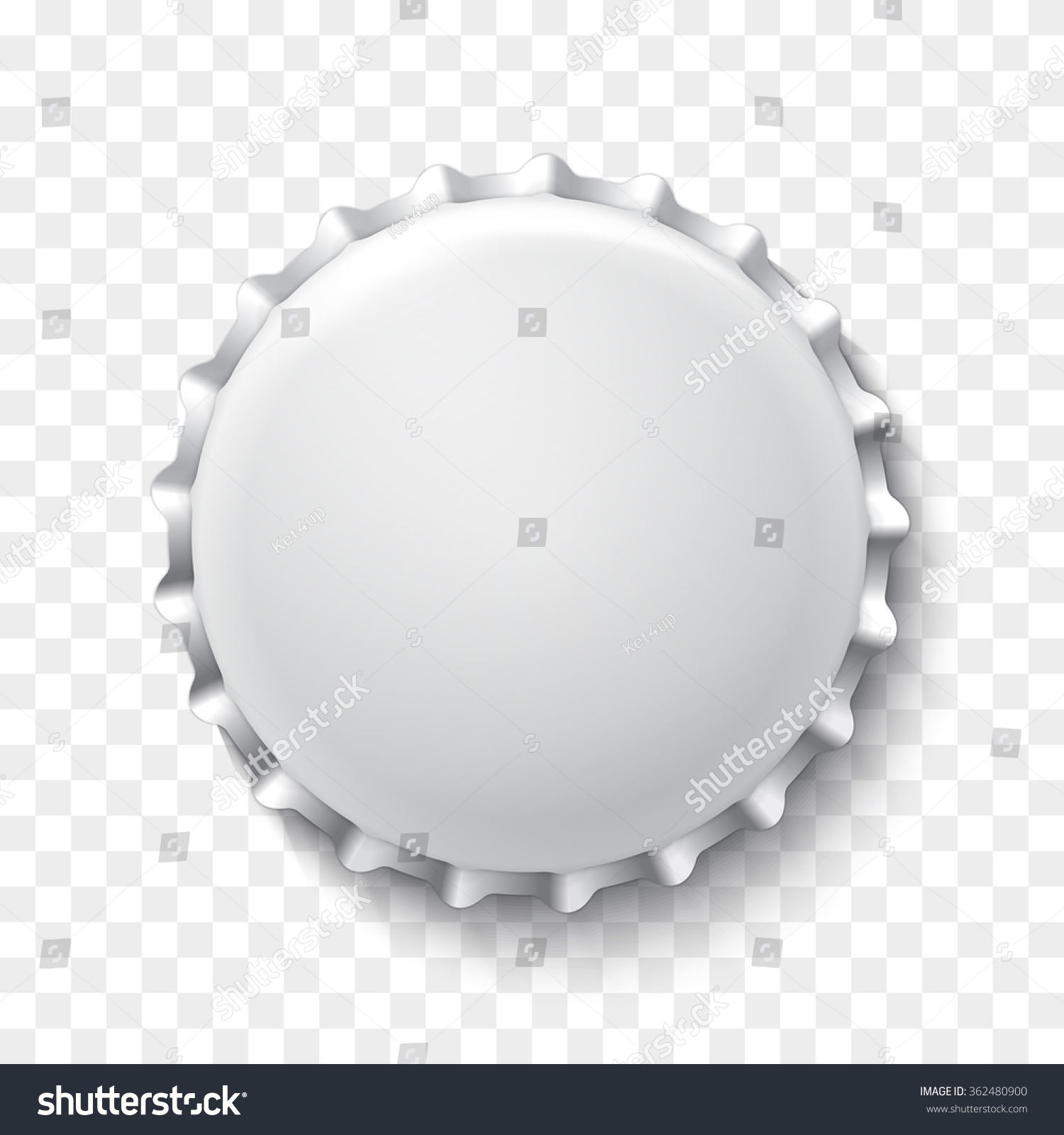 White Bottle Cap Vector Illustration: vector de stock (libre de ...