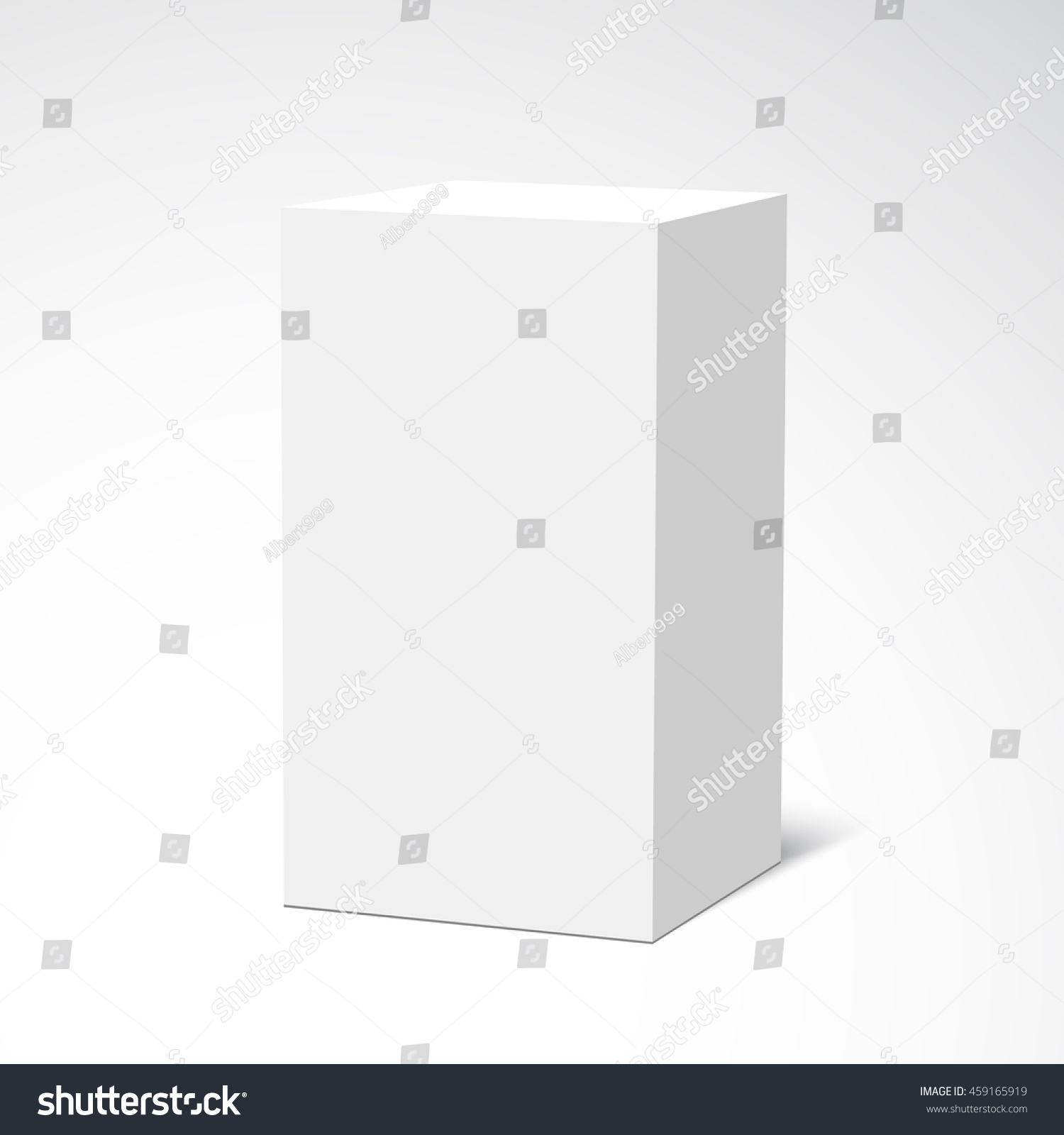 White Box. 3d. Vector Illustration. - 459165919 : Shutterstock