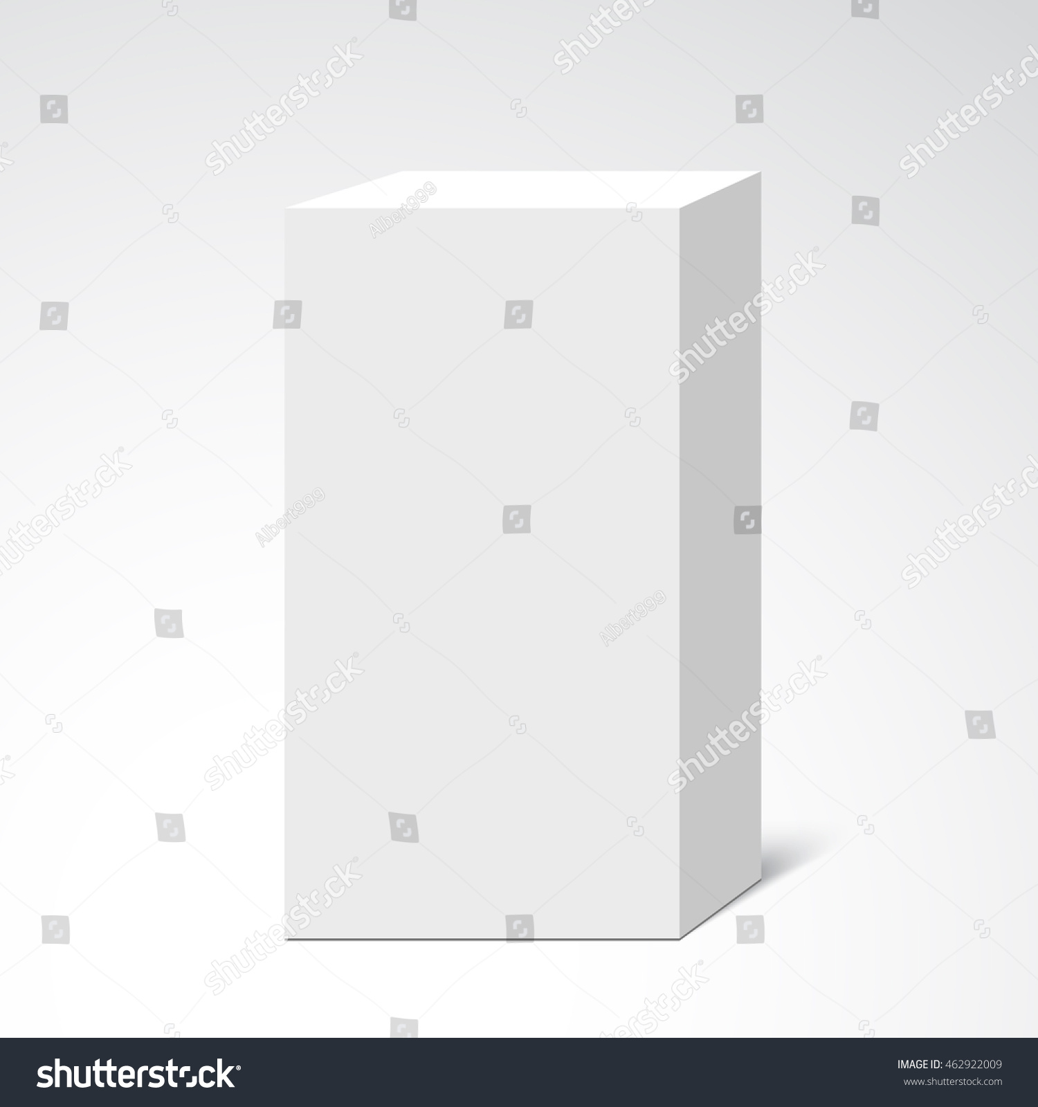 White Box Package Vector Illustration Stock Vector (Royalty Free) 462922009